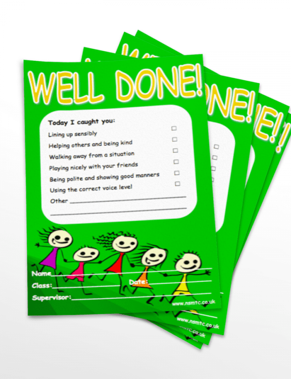 Positive Playtime Pads - Well Done | NSMtraining & Consultancy
